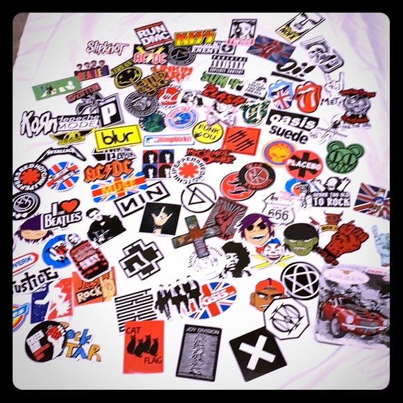 Accessories | 10 Piece Super Rad Band Vinyl Sticker Set | Poshmark